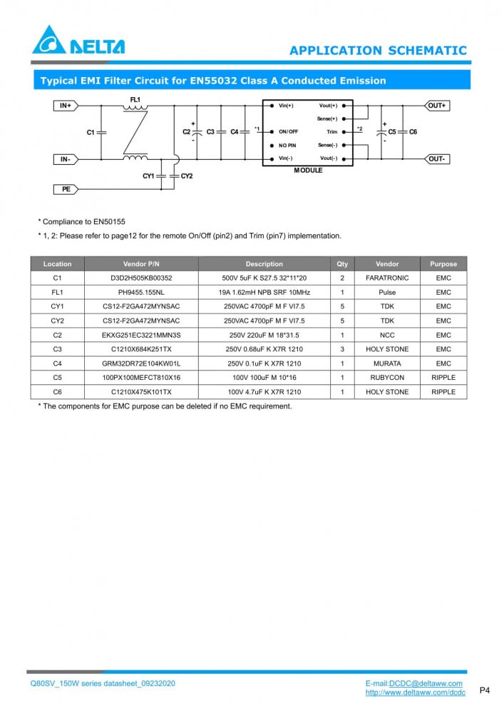 DELTA Q80SV12013PRFS datasheet page 4