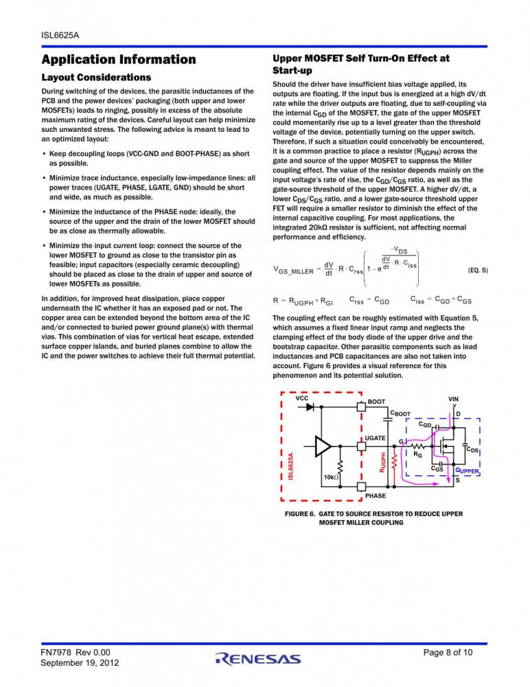 ISL6625A datasheet page 8