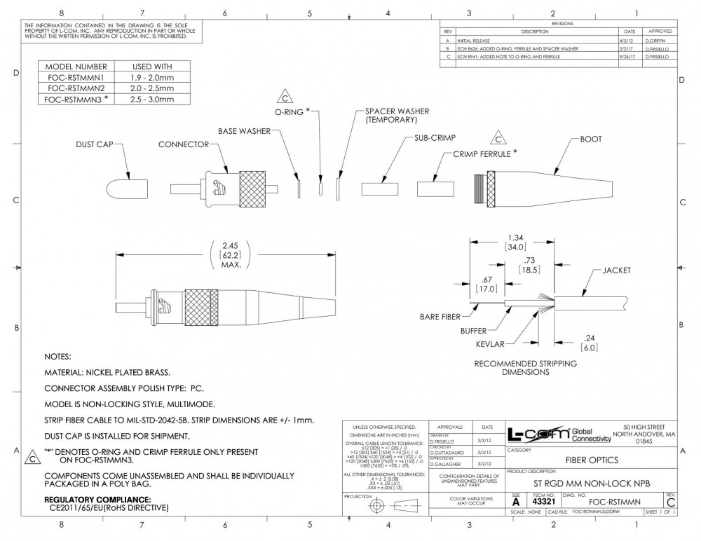 L-com FOC-RSTMMN connector drawing preview