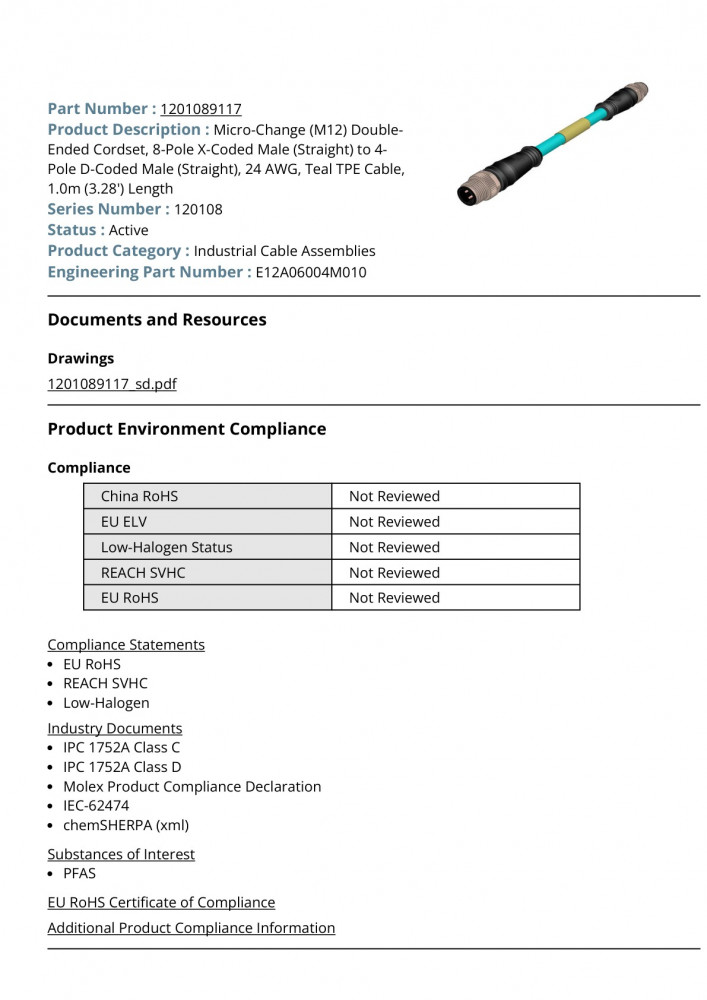 Product document page 1