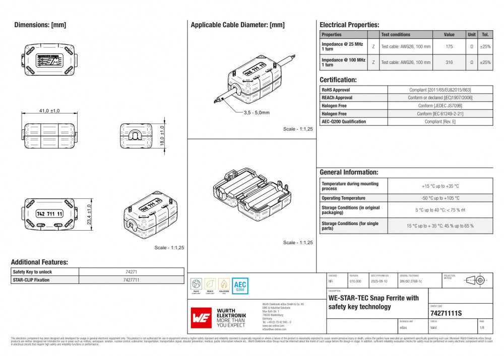 74271111S datasheet page 1