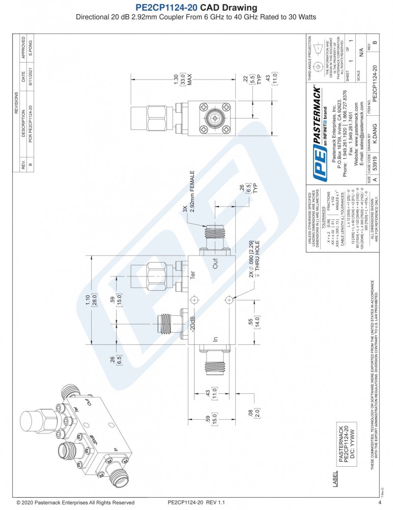 PE2CP1124-20 datasheet page 4
