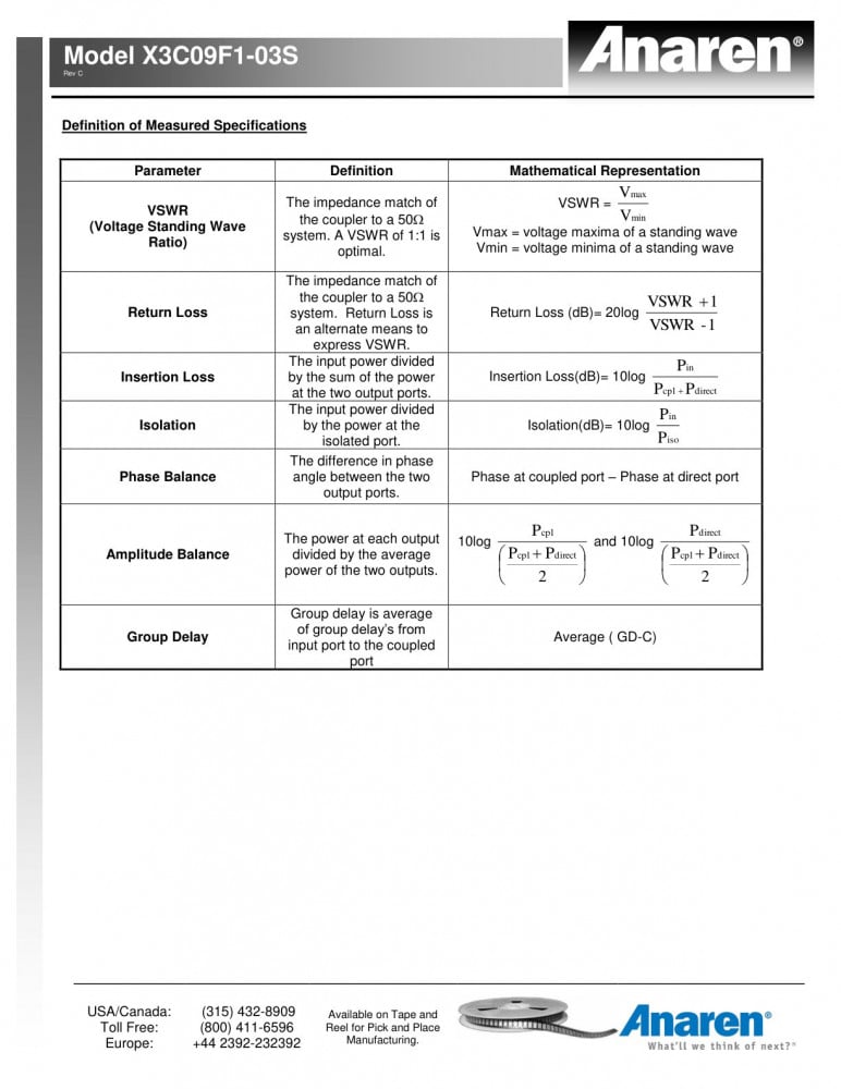 X3C09F1-03S datasheet page 6