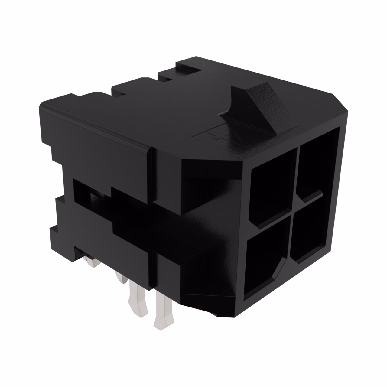 Micro-Fit+ Right-Angle Header, Surface Mount, 3.00mm Pitch, Dual Row, 8 Circuits, 0.76µm Gold (Au) Plating, Glow-Wire Capable, Press Clip, Black, Tape and Reel