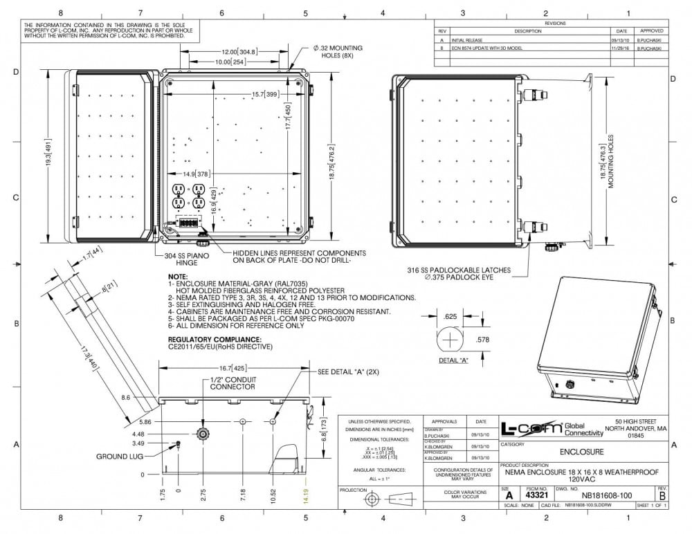 NB181608-100 technical document page