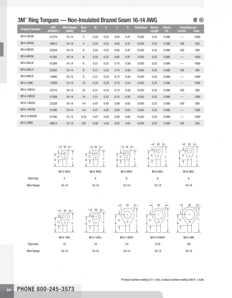 3M M14-6R/SX technical document page 8