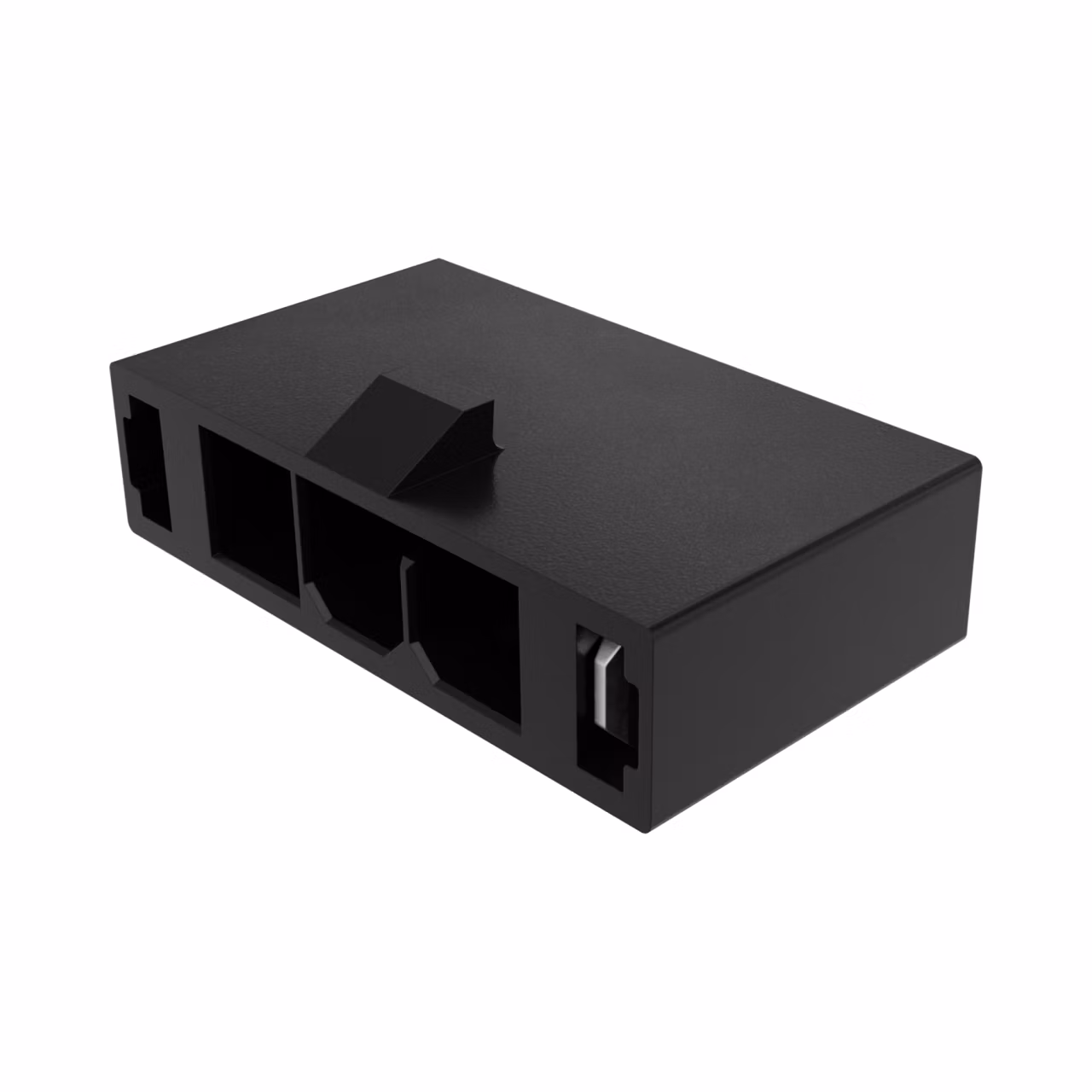 Mini-Fit Max Right Angle Header, Single Row, Surface Mount, 3 Circuits, Matte Tin (Sn) Plating, Black, Glow-Wire Capable, Tape and Reel for sale