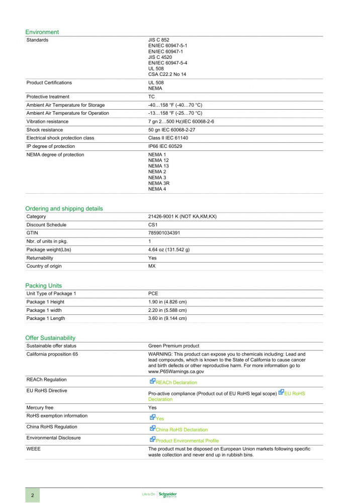 9001KR9RH6S10 technical document page 2