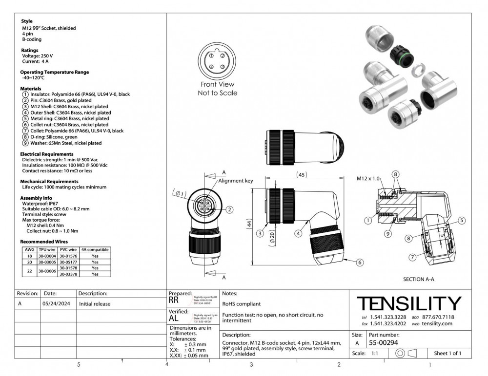 55-00294 technical drawing page
