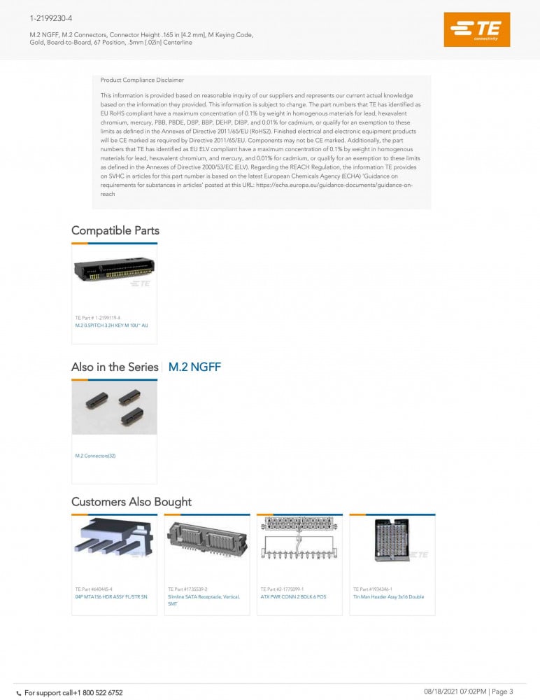 TE Connectivity document page 3