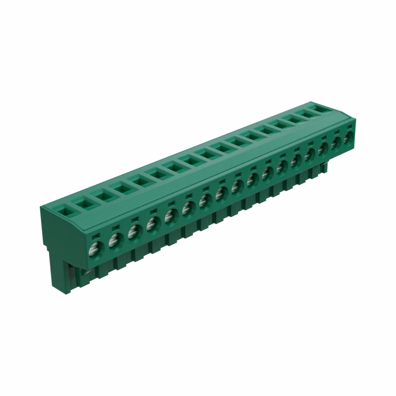 5.08mm Pitch Eurostyle Horizontal Plug, Green Housing, Gold (Au) Plated,  17 Circuits for sale