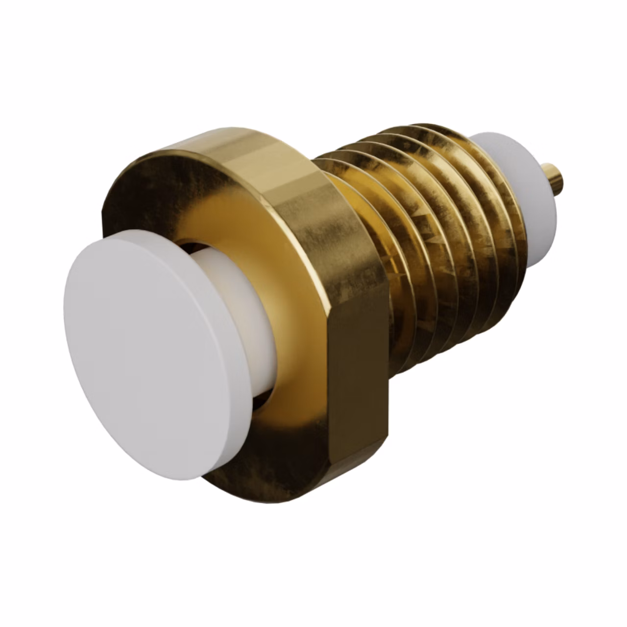 SMP-MAX Plug, Straight, Detent, Panel Mount, Thread-in Body, 0.203µm Gold (Au) Plating, Tray, 50 Ohms for sale