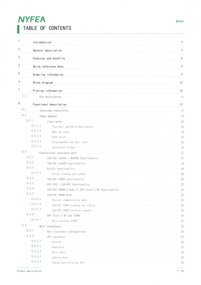 NF663 technical document page 2