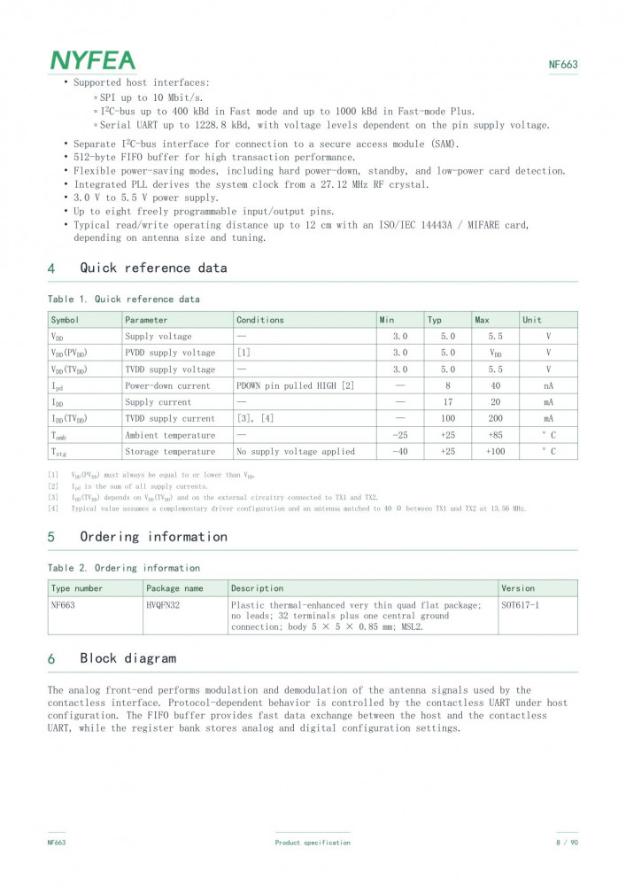 NF663 technical document page 9