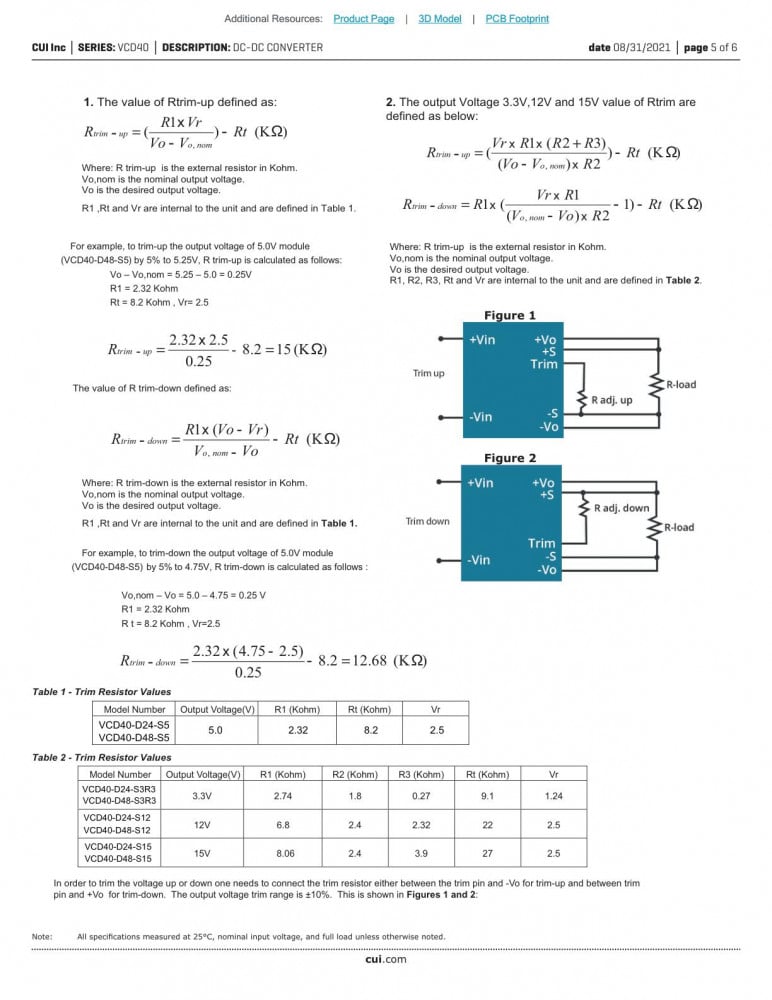 CUI VCD40 datasheet page 5