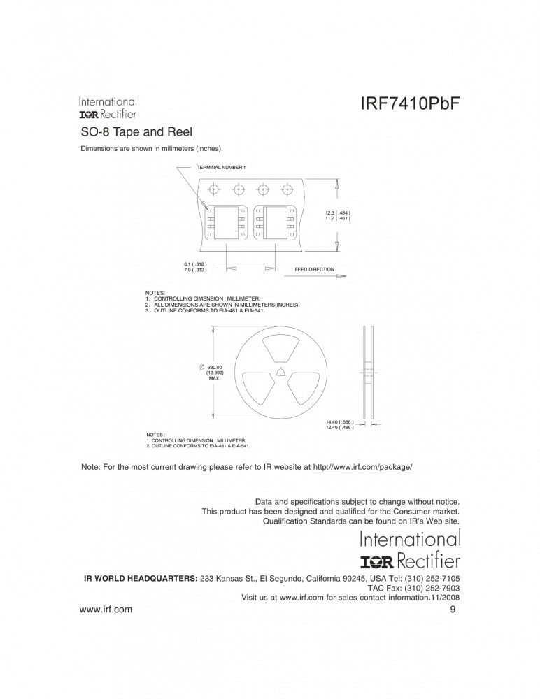 IRF7410TRPBF datasheet page 9