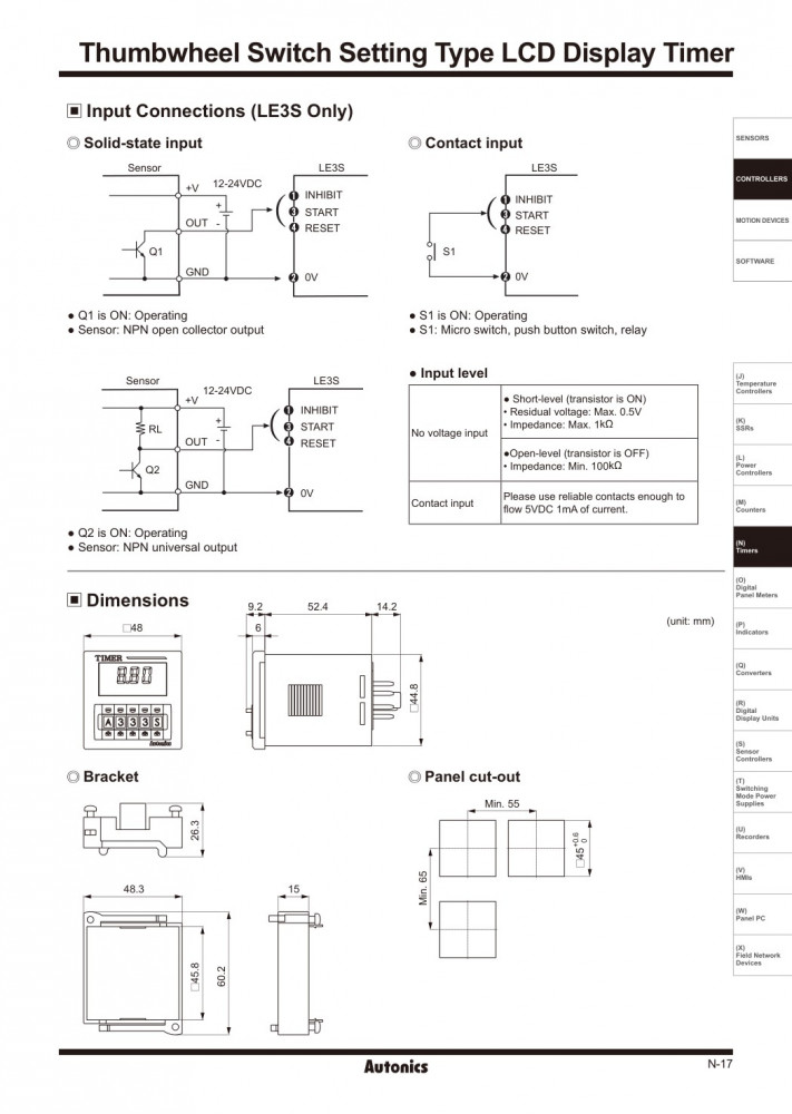 LE3S Series technical document page 3