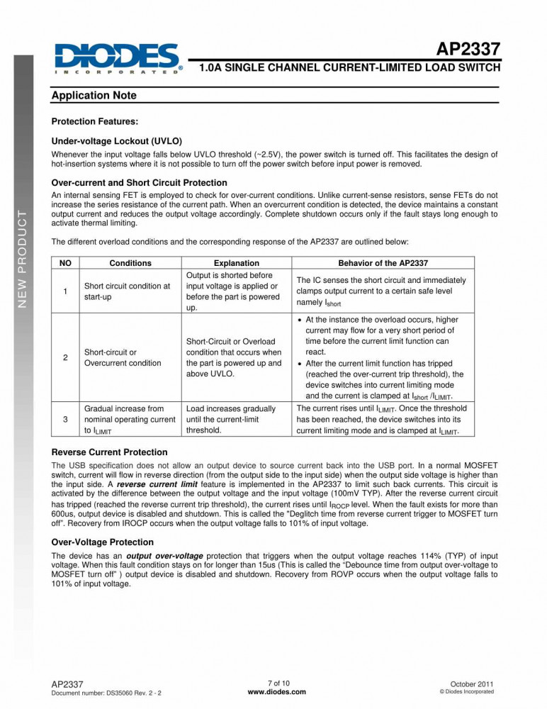 AP2337SA-7 datasheet page 7