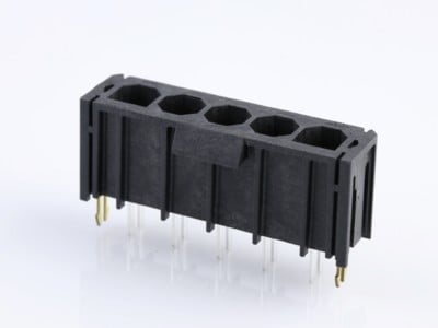 Sabre Vertical Header, 7.50mm Pitch, 2 Circuits, Glow-Wire Capable, 5.33mm Tail Length, for 3.20mm PCB, with Board Lock