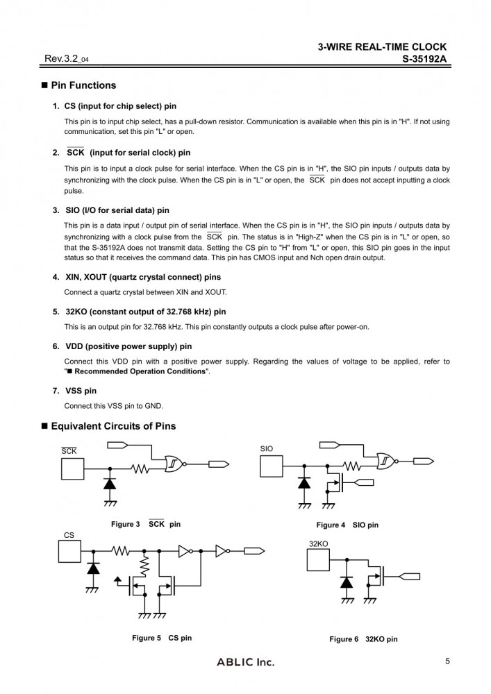 S-35192A datasheet page 5