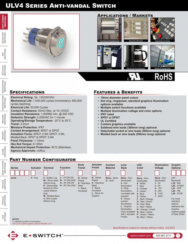 ULV4 datasheet page 1