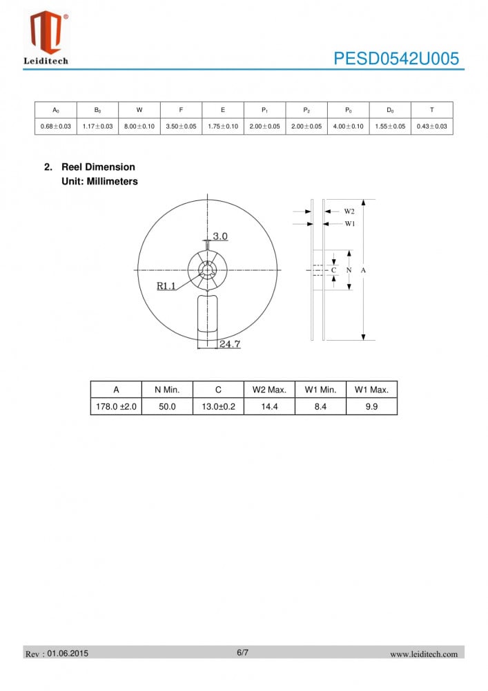 PESD0542U005 technical document page 6