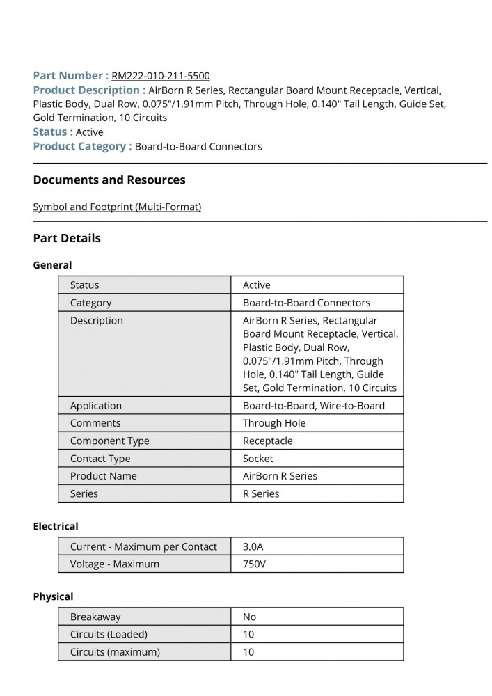RM222-010-211-5500 technical document page 1