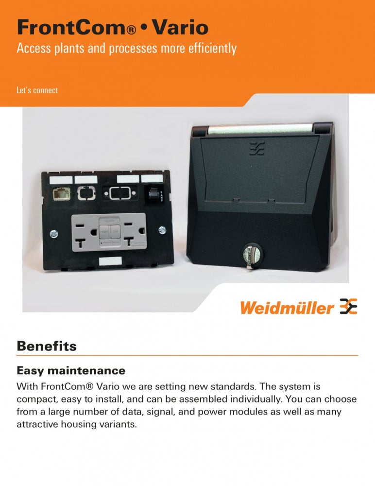 WEIDMULLER 7940111825 technical document page 1