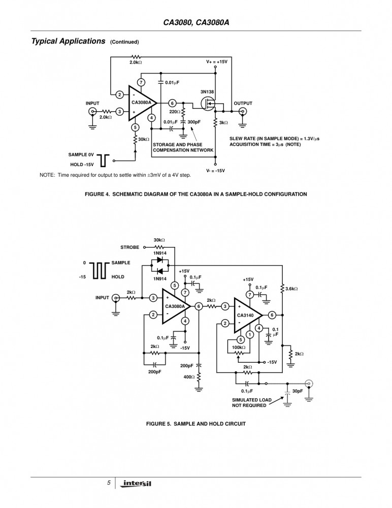 CA3080A datasheet page 6