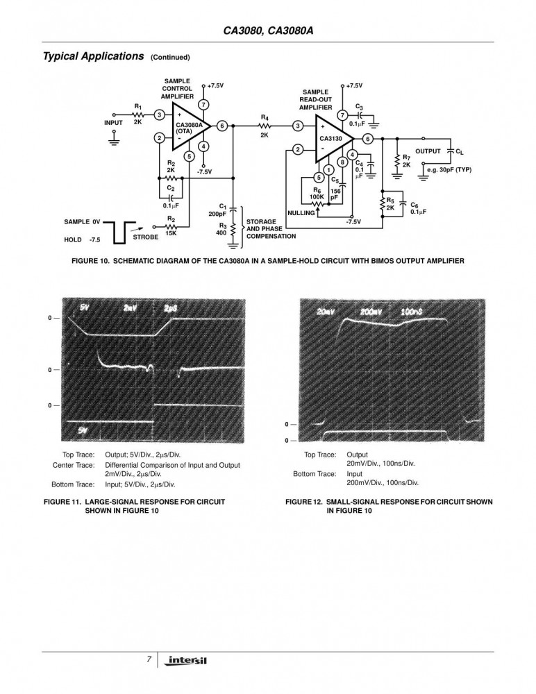 CA3080A datasheet page 8