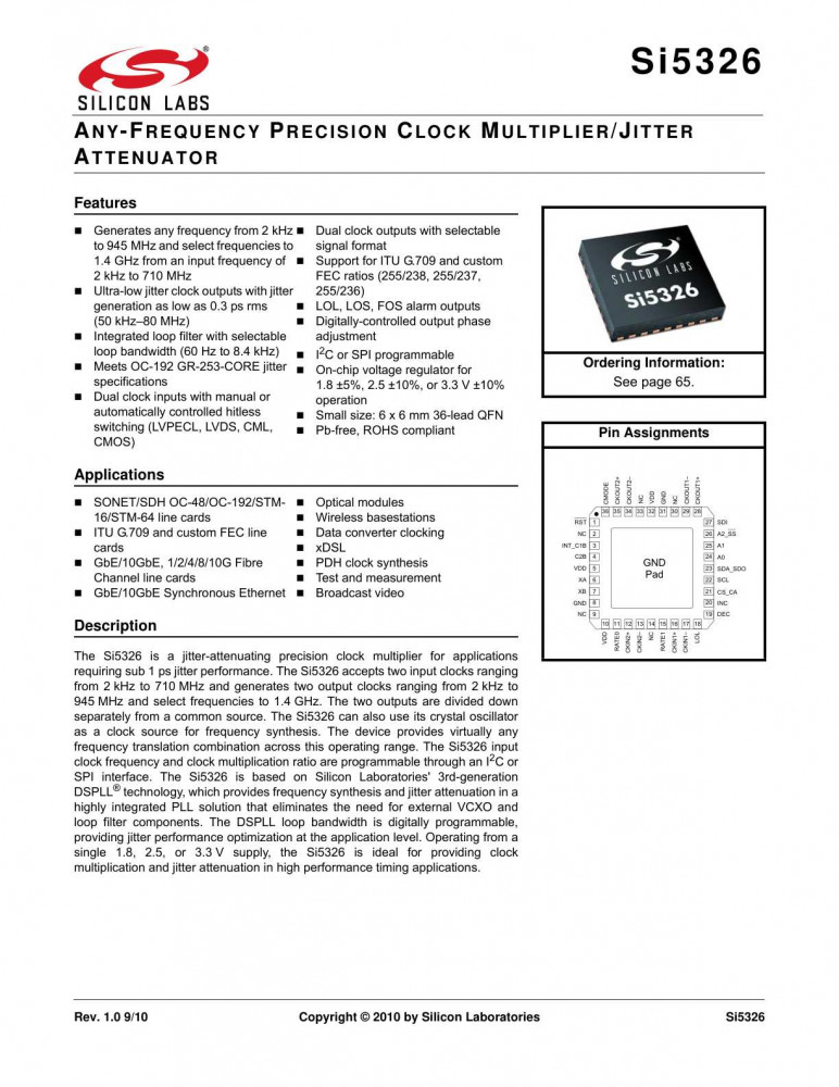 SI5326B-C-GM document page 1