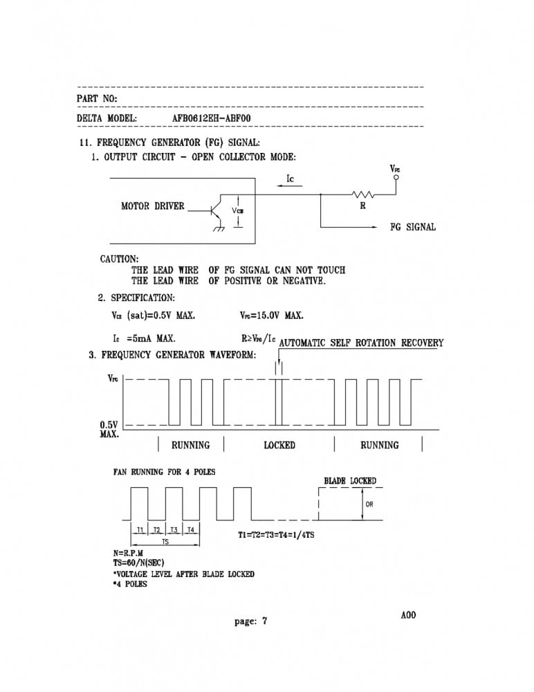 AFB0612EH-ABF00 FG circuit
