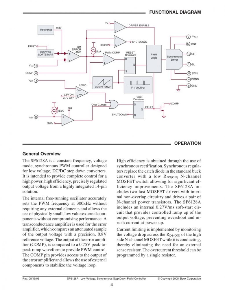 SP6128AEY-L/TR datasheet page 4