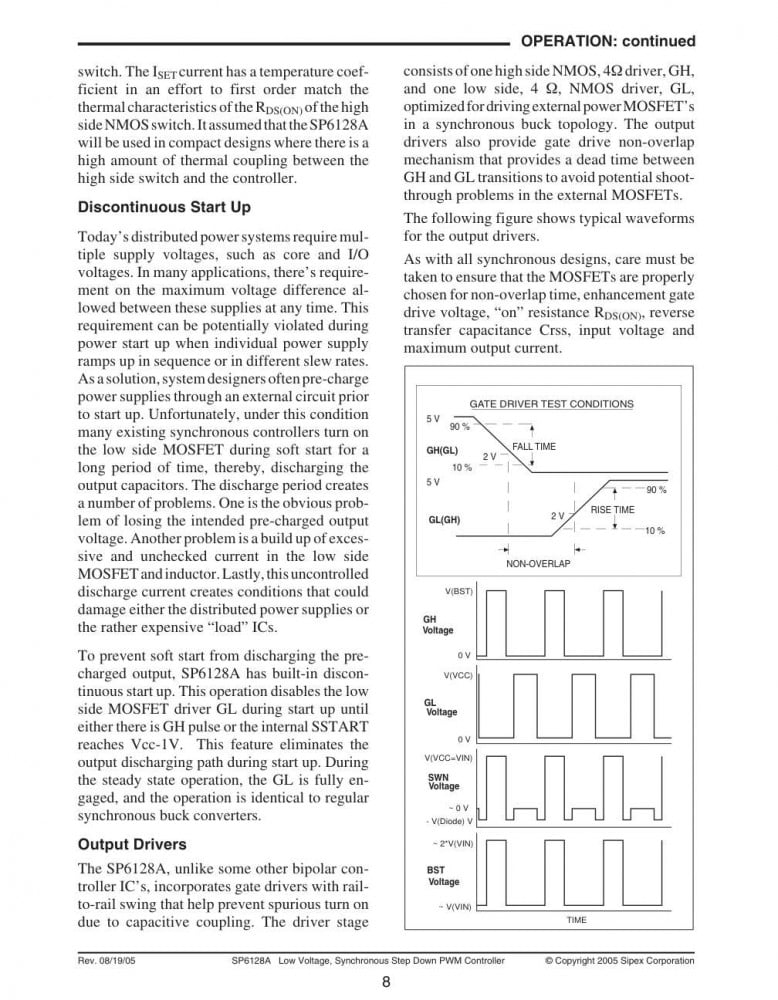 SP6128AEY-L/TR datasheet page 8