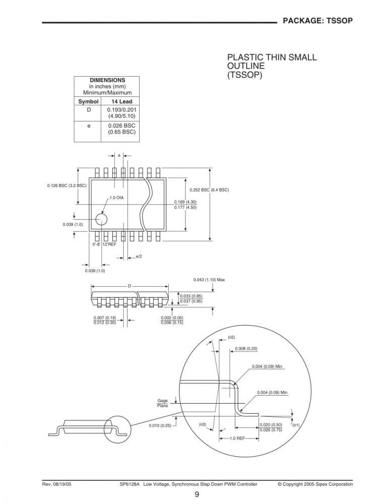 SP6128AEY-L/TR datasheet page 9