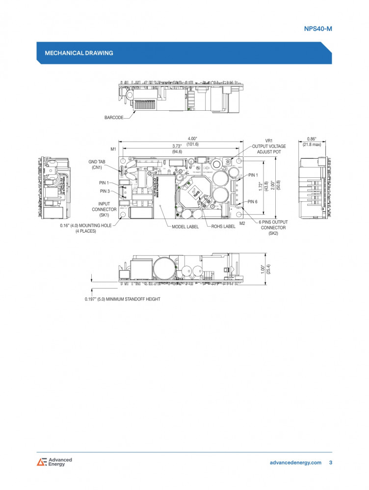 NPS40-M series datasheet page 3