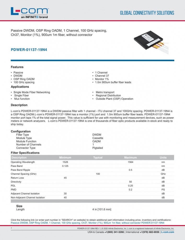 PDWER-01137-19N4 technical document page 1