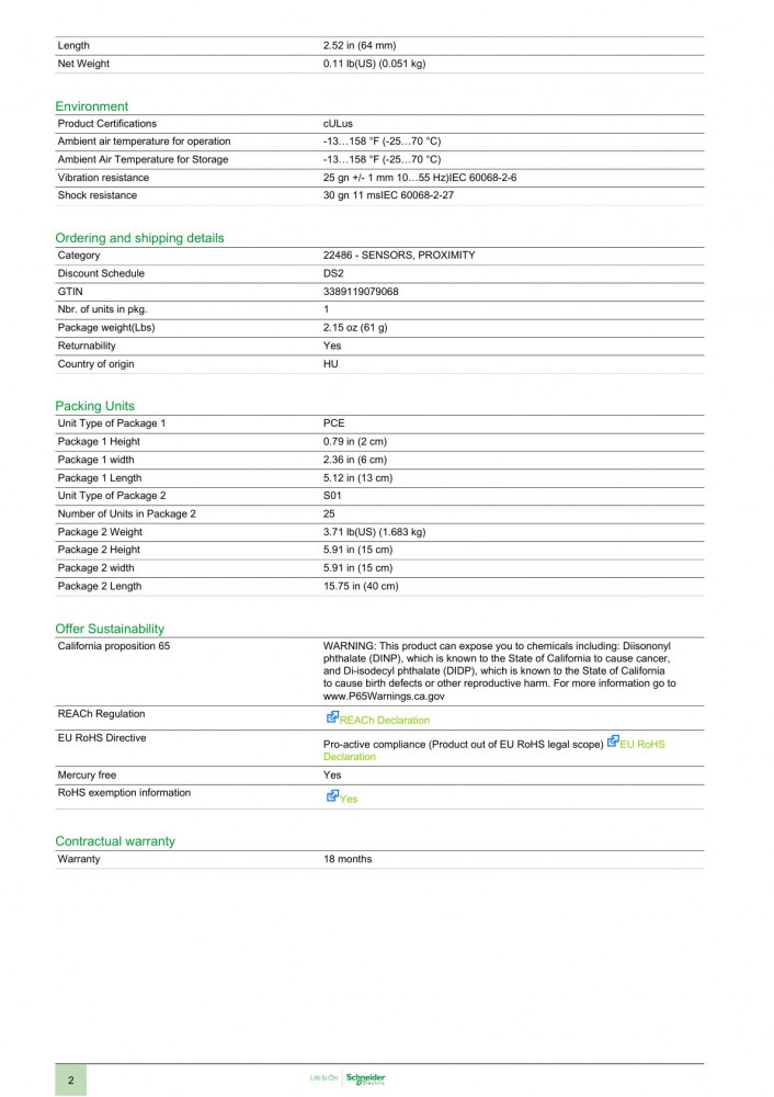 XS918R1PAM12 technical document page 2