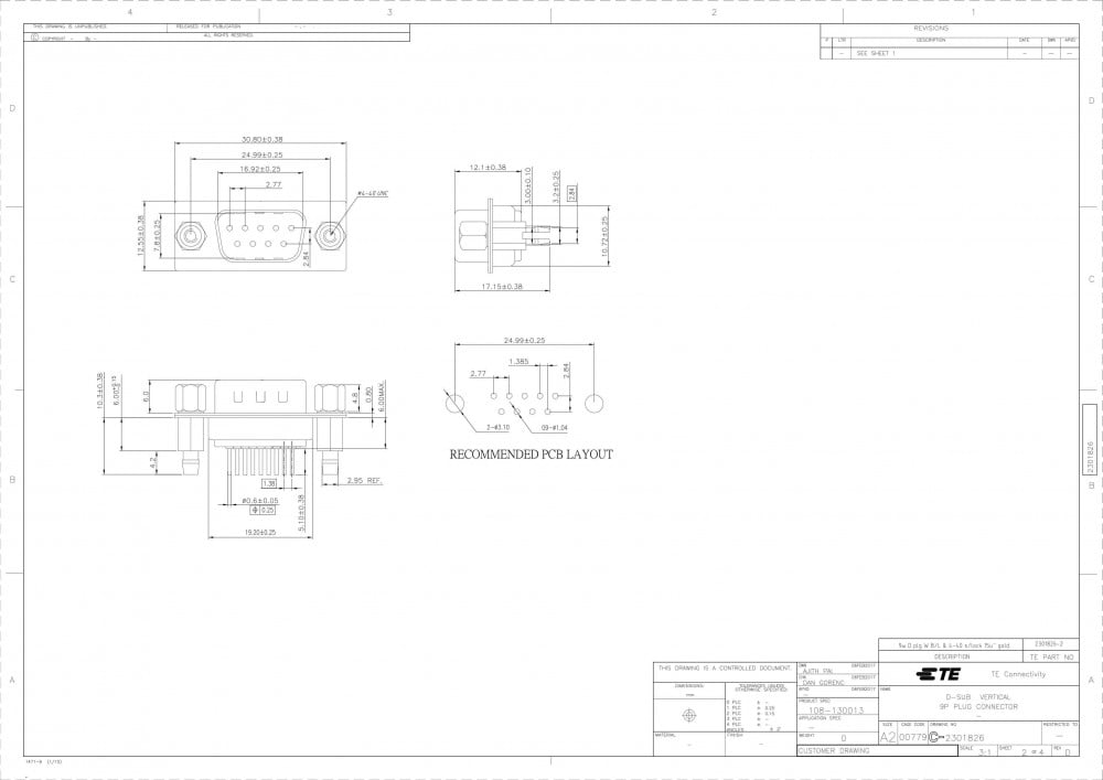 TE Connectivity 2301826-2 drawing page 2