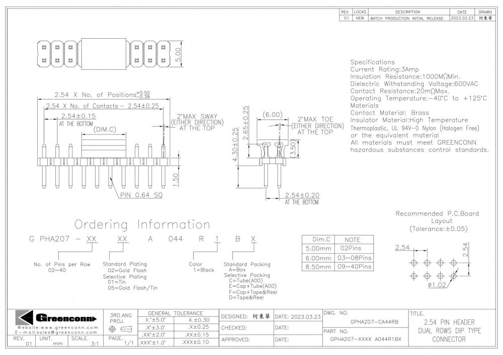 GREENCONN GPHA207-0402A044R1BA product drawing