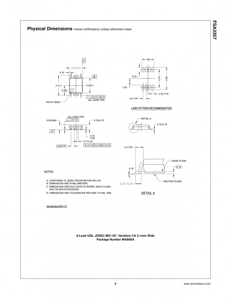FSA3357 datasheet page 10