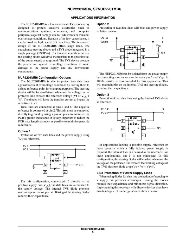 NUP2201MR6T1G datasheet page 5