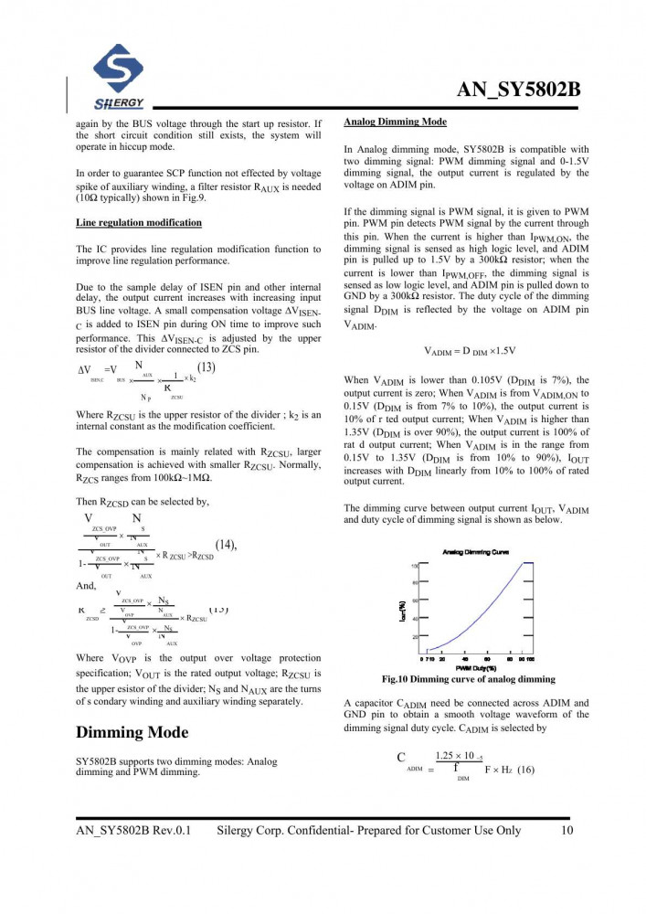 SY5802BFAC datasheet page 10