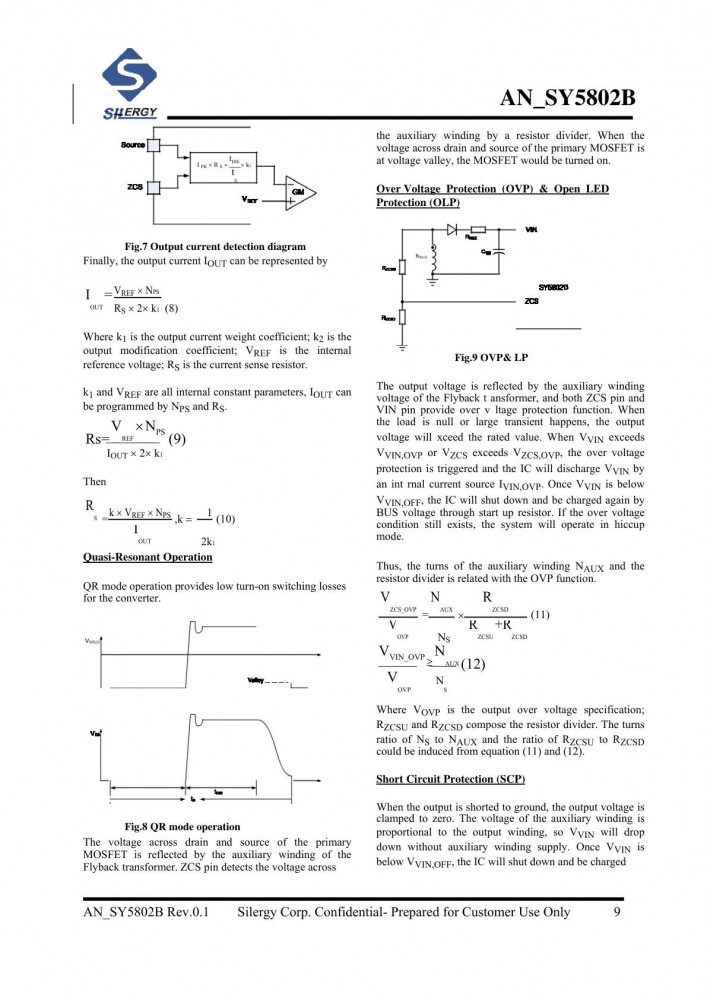 SY5802BFAC datasheet page 9
