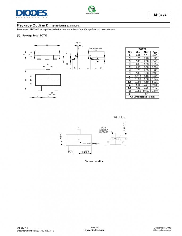 AH3774 datasheet page 10