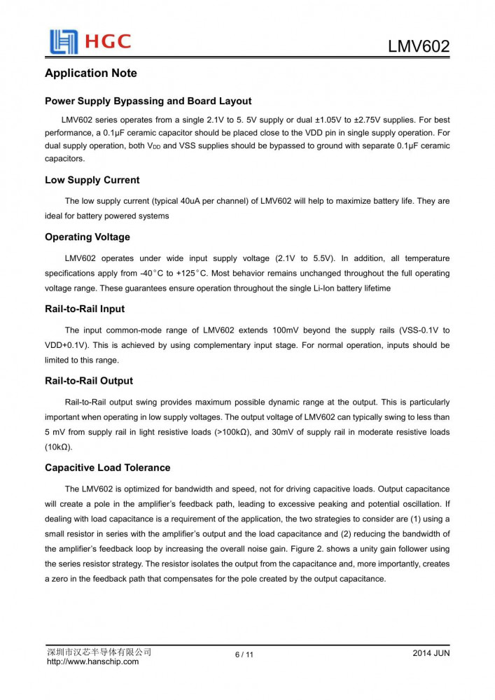 LMV602 datasheet page 6