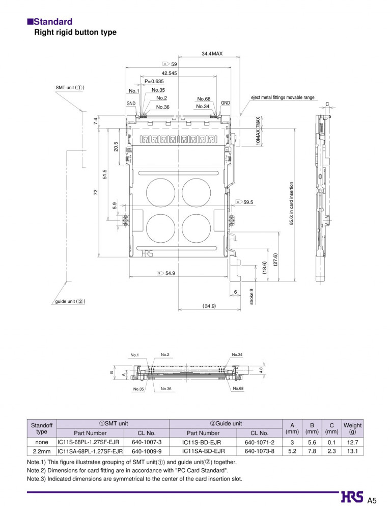 HRS IC11S datasheet page 4