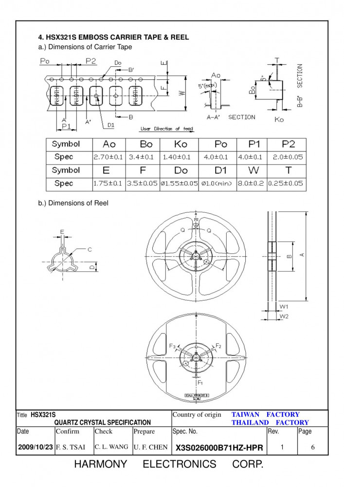 X3S026000B71HZ-HPR specification page 6