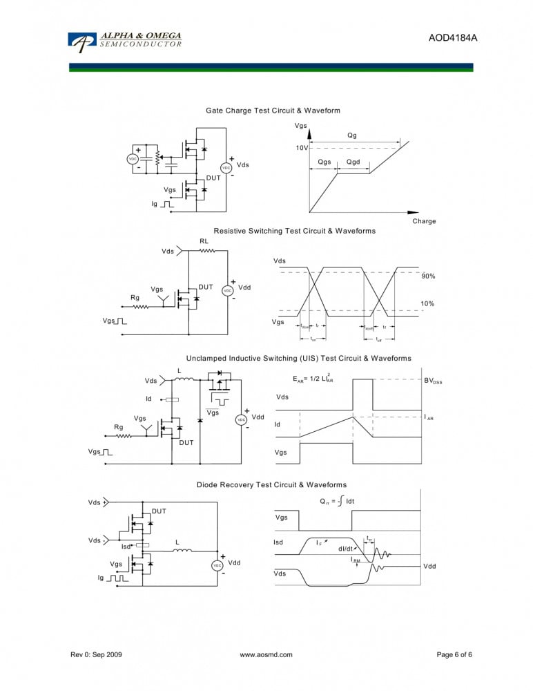 AOD4184A datasheet page 6