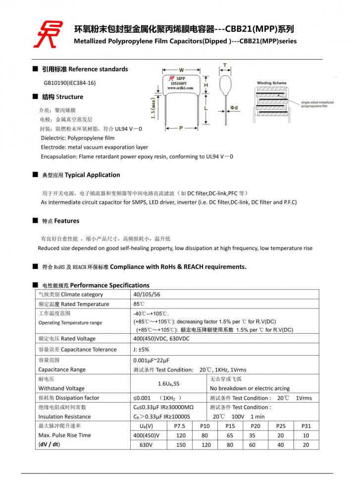 SRD CBB21 datasheet page 1